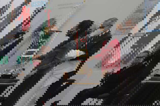 Inauguration Of Line 1 Of The Cablebus In Mexico City A person aboard a ...