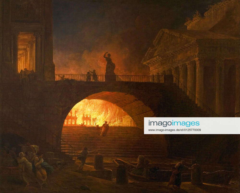 The Great Fire of Rome was an urban fire started between 18-19 July, 64 ...
