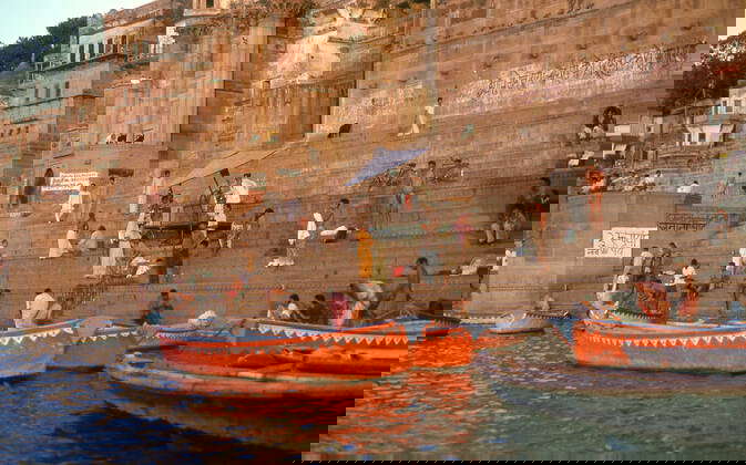 Varanasi, also commonly known as Banaras or Benares, is a city situated ...