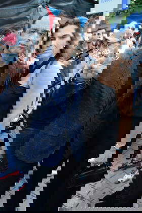 MIAMI, FL - JULY 17: Jon Secada and his wife Maritere Vilar are seen as ...