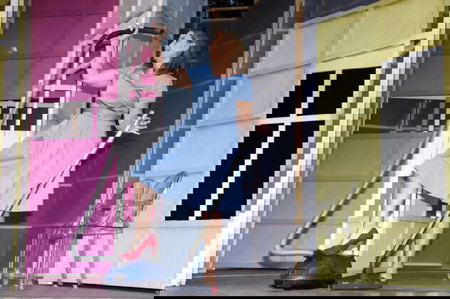 Marie Theres Relin at the photo rehearsal for the play Ungeheuer Heiß ...