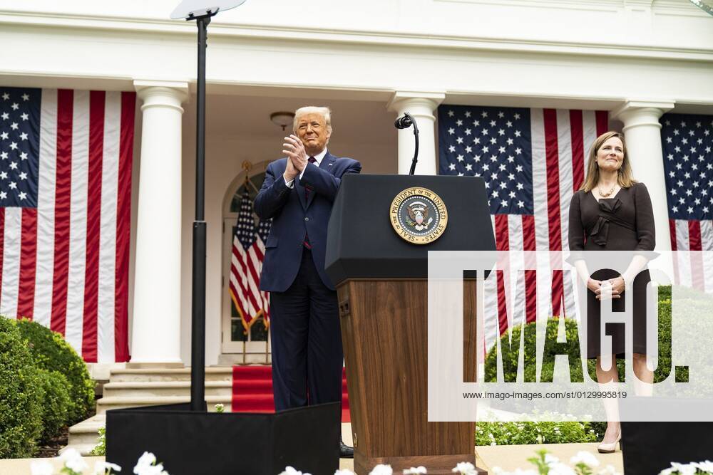 President Trump applauds his nominee for Associate Justice of the U.S ...