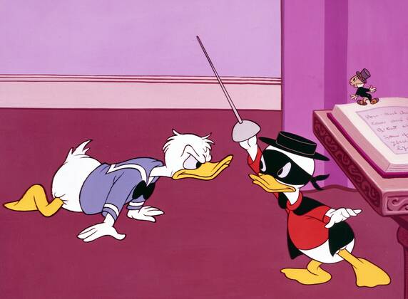 THE MAGICAL WORLD OF DISNEY, from left: Donald Duck, Jiminy Cricket ...