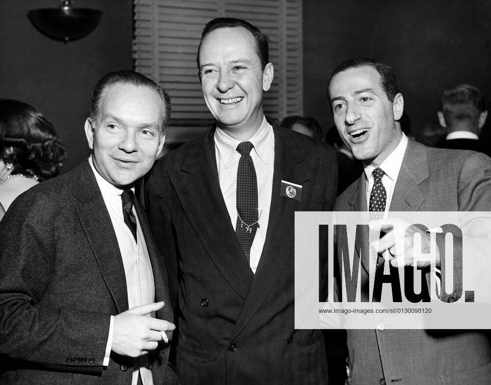 WHAT S MY LINE?, from left, producer Mark Goodson, host John Daly ...