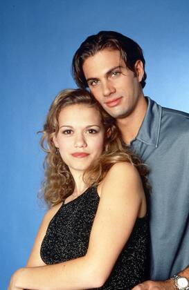 THE GUIDING LIGHT, from left: Bethany Joy Lenz, Paul Anthony Stewart, 1990s, 1952-2009. ph: Robert