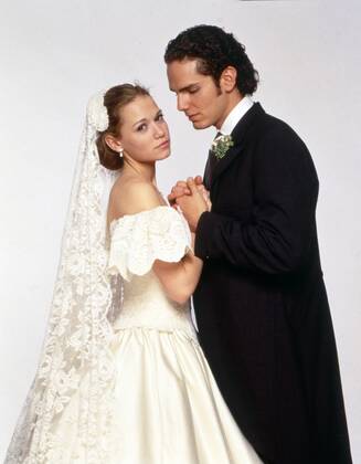 THE GUIDING LIGHT, from left: Bethany Joy Lenz, Paul Anthony Stewart, 1990s, 1952-2009. ph: Robert