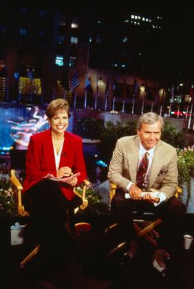 NOW, from left: Katie Couric, Tom Brokaw, 1993-1994. ph: Robert Maass ...