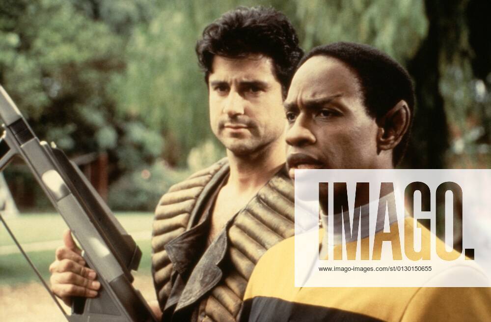 STAR TREK: VOYAGER, from left: Tarik Ergin, Tim Russ, Caretaker (Pilot ...