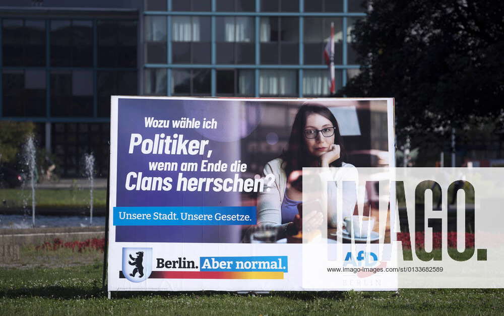 AfD Wahlplakt DEU, Deutschland, Germany, Berlin, 02.09.2021 Plakat der ...
