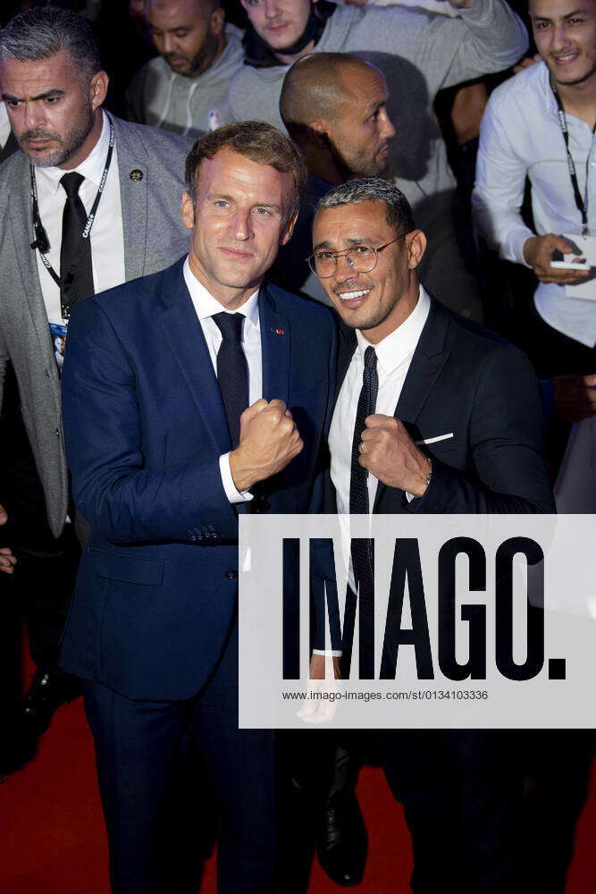 Emmanuel Macron zu Gast beim Boxen in Paris Emmanuel Macron - president ...