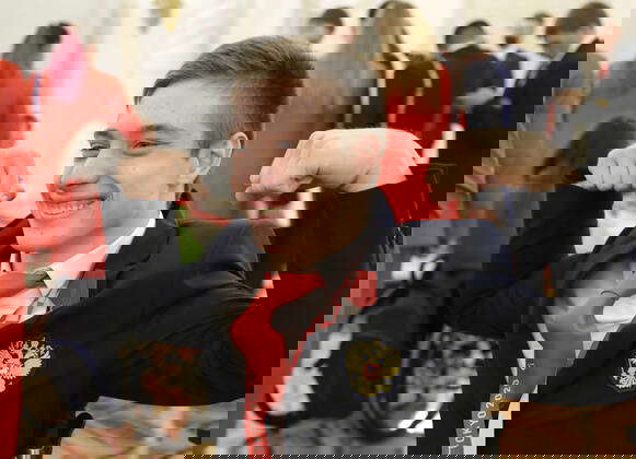 MOSCOW, RUSSIA - SEPTEMBER 13, 2021: Shot putter Alexei Churkin attends ...