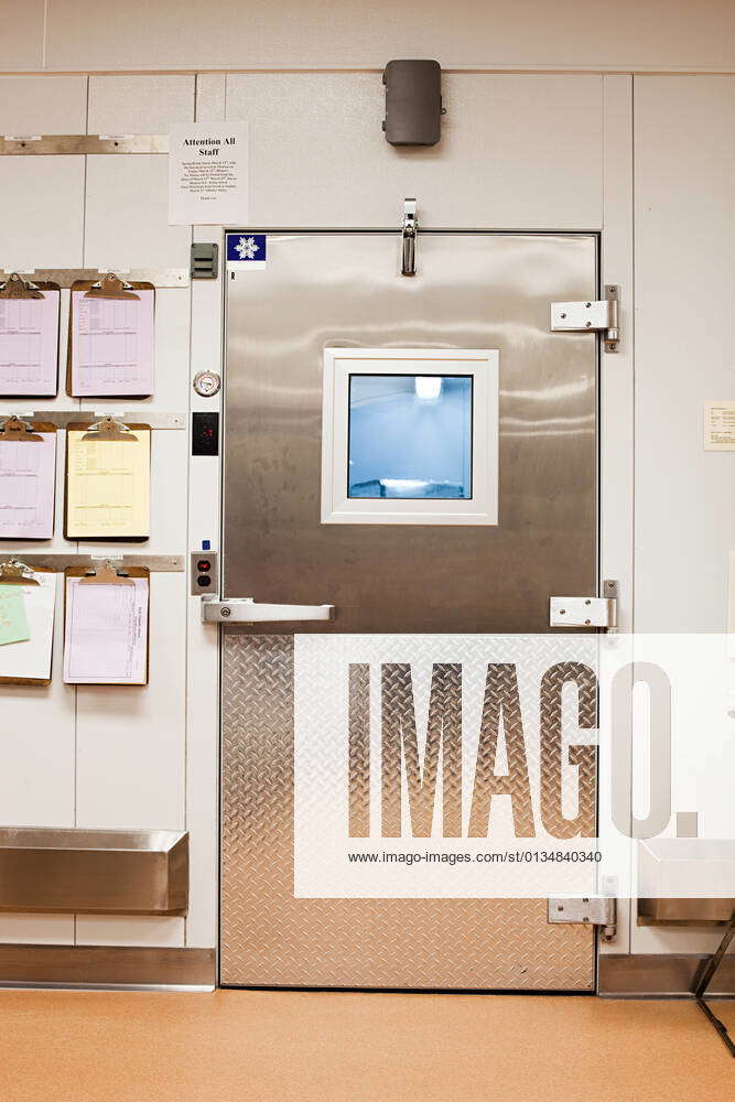 Walk in freezer, commercial kitchen