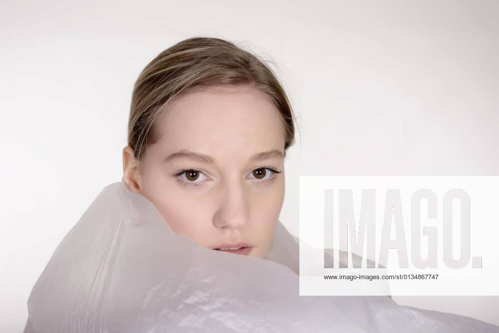 Woman with foil model released, Symbolfoto