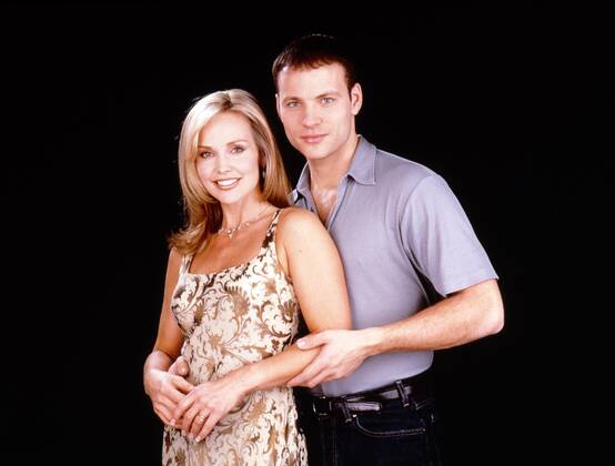 ANOTHER WORLD, from left: Sandra Dee Robinson, Michael Rodrick, 1990s ...