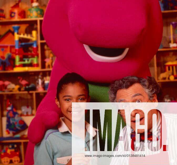 BARNEY AND FRIENDS, Hope Cervantes, as Tosha; Barney the dinosaur ...