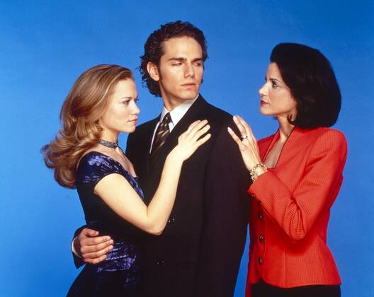 THE GUIDING LIGHT, from left: Bethany Joy Lenz, Paul Anthony Stewart, 1990s, 1952-2009. ph: Robert