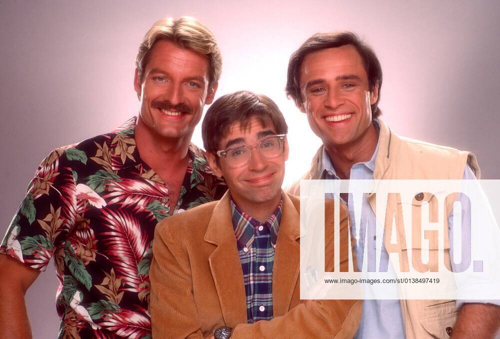 RIPTIDE, (back, from left): Perry King, Thom Bray, Joe Penny, 1984-86 ...