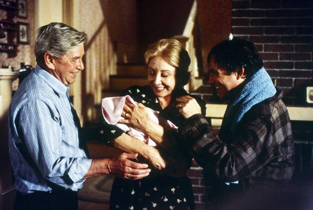 A WALTON EASTER, from left: Richard Thomas, Ralph Waite, Ellen Corby, Michael Learned, 1997. ph