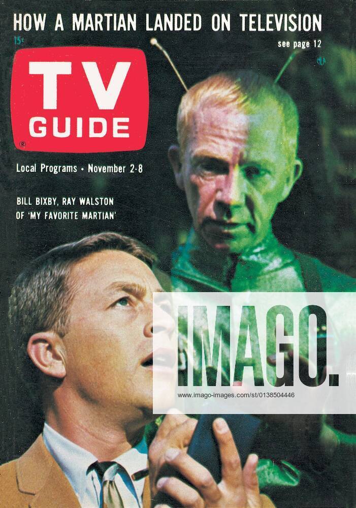 MY FAVORITE MARTIAN, Bill Bixby, Ray Walston, TV GUIDE cover, November ...