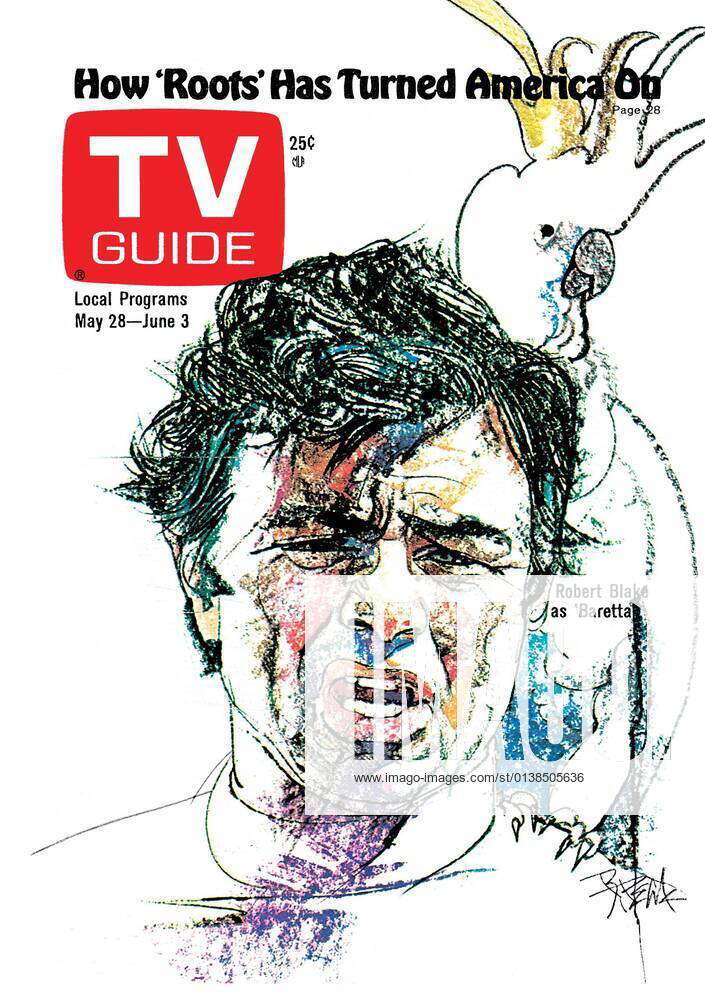 BARETTA, Robert Blake, TV GUIDE cover, May 28 - June 3, 1977 ...