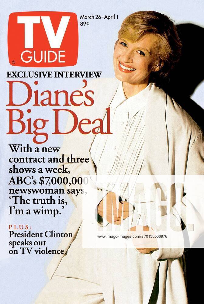 ABC NEWS, Diane Sawyer, TV GUIDE cover, March 26 - TV Guide courtesy ...