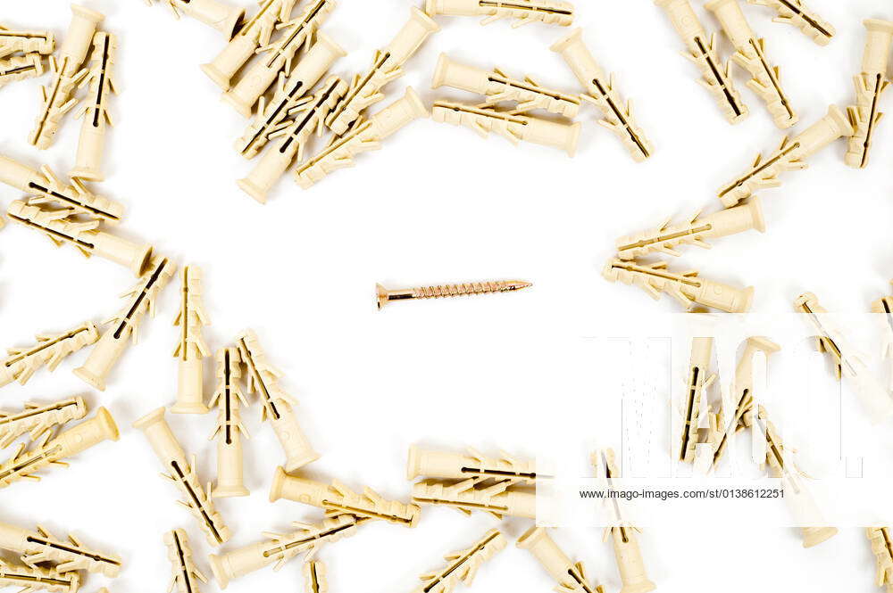 One screw in frames of wall plugs