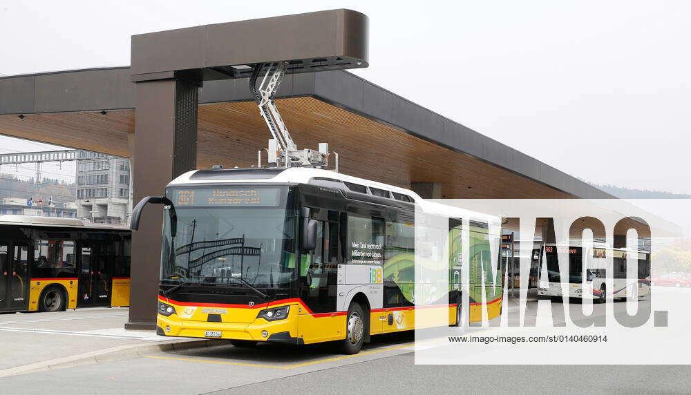 Photo Manuel Geisser 28 10 2021 Brugg AG Electric bus of Postbus AG in