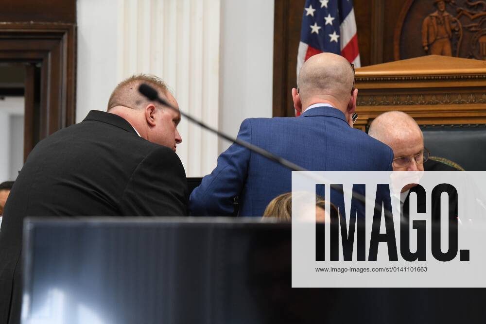 Kenosha, Wisconsin, USA: Assistant District Attorney JAMES KRAUS left ...