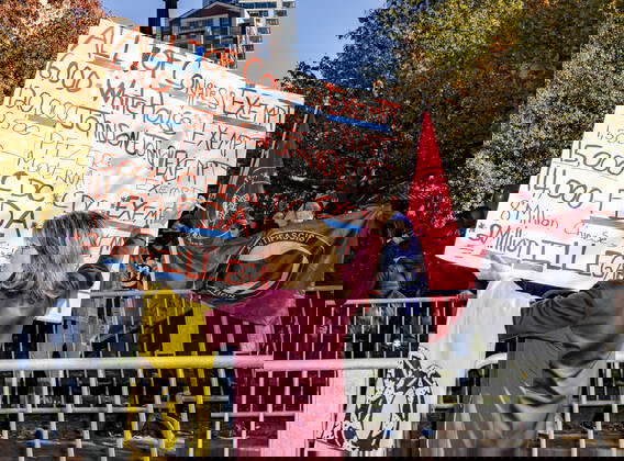 November 7, 2021, Boston Common, Boston, Massachusetts, MA, USA: A ...