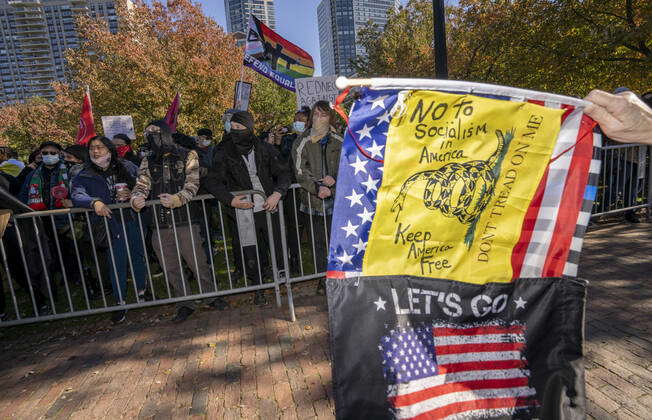 November 7, 2021, Boston Common, Boston, Massachusetts, MA, USA: A ...