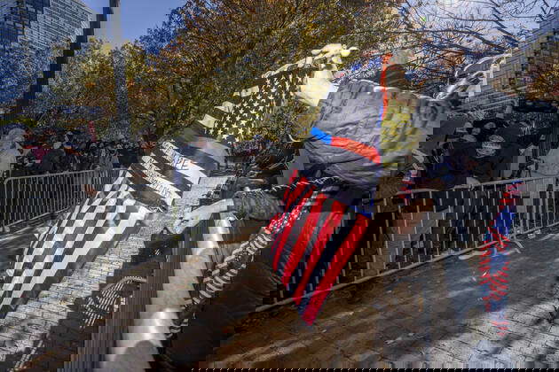 November 7, 2021, Boston Common, Boston, Massachusetts, MA, USA: A ...