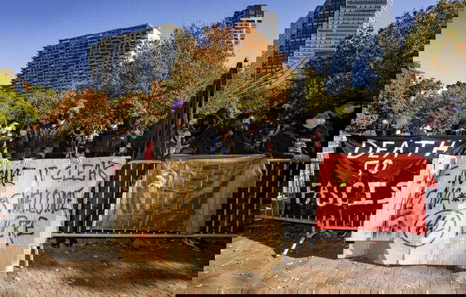 November 7, 2021, Boston Common, Boston, Massachusetts, MA, USA: A ...