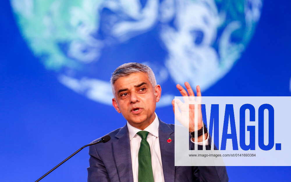Day 11 Of COP26 UN Climate Conference In Glasgow Sadiq Khan, C40 Chair ...