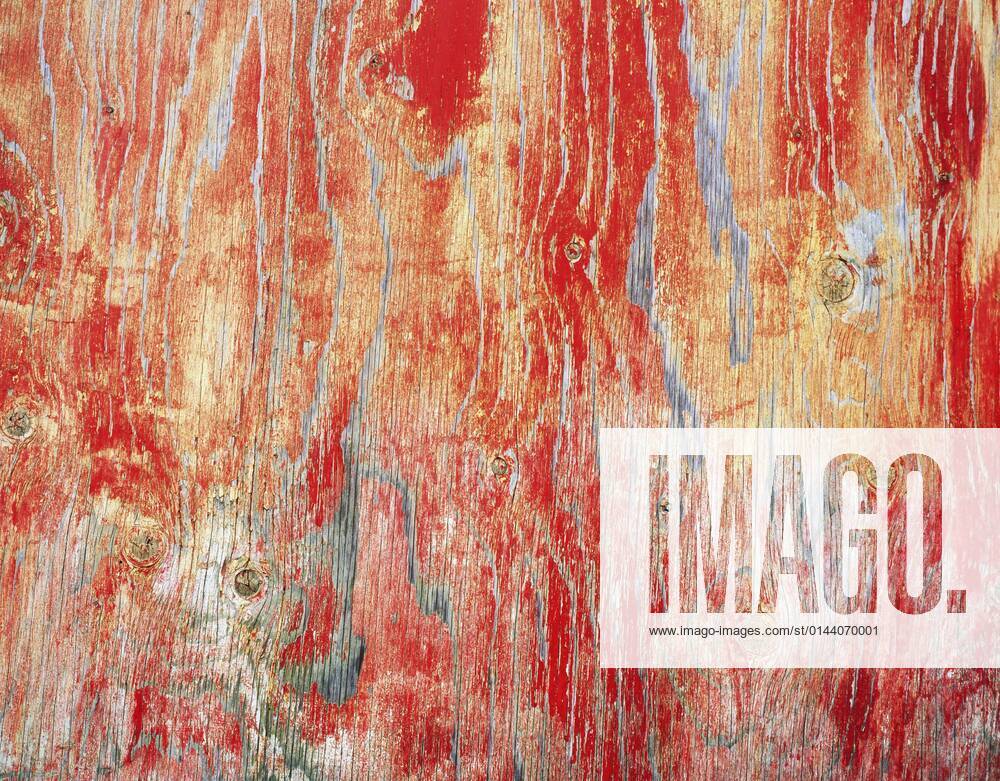 Ireland, Faded Red Paint On A Wall