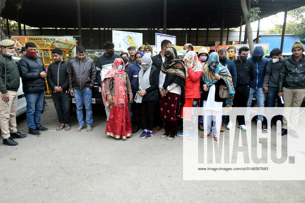 NOIDA, INDIA - DECEMBER 30: The accused seen in Noida Sector 58 police ...