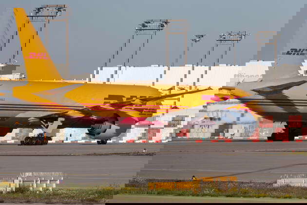 The Boeing 777 F B77L of the airline DHL D0 DHK, operator AeroLogic ...