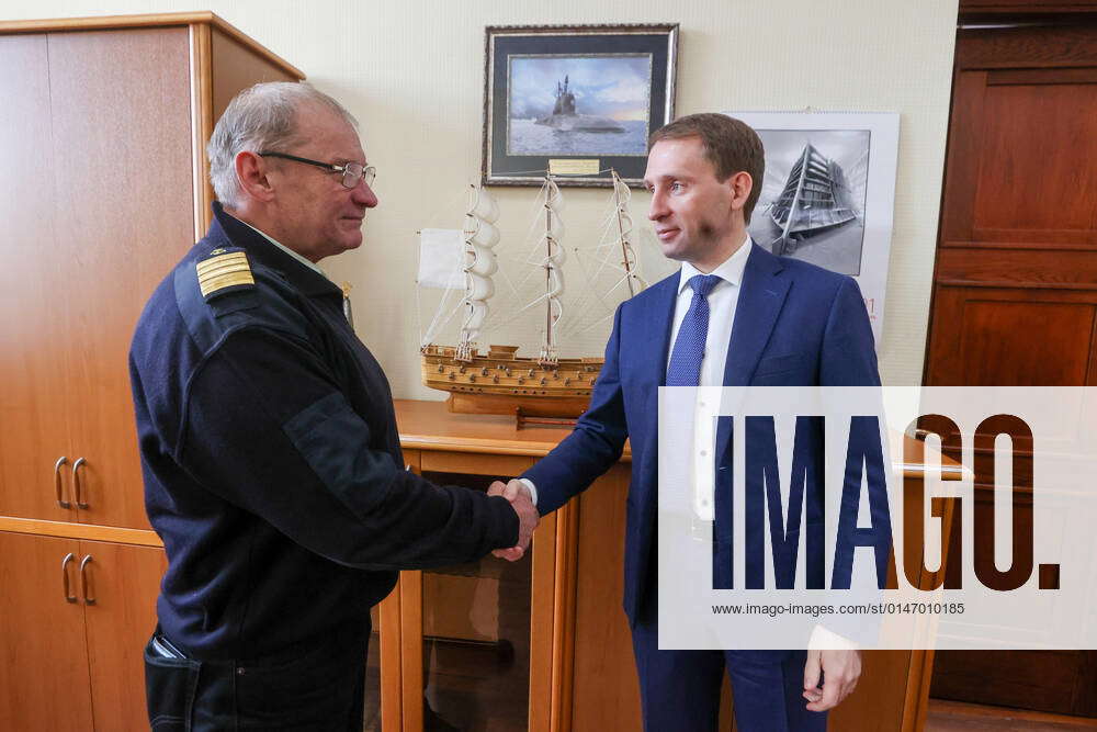 ST PETERSBURG, RUSSIA - : Severny Polyus captain Sergei Nesterov and ...