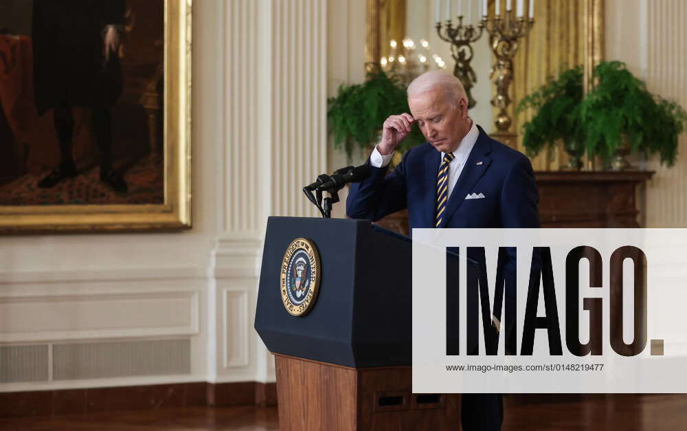 President Joe Biden Holds A Formal Press Conference In The East Room Of