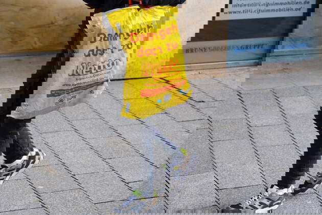 Dusseldorf 30 07 2022 Netto Supermarket Food Discounter Shopping Bag ...