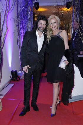 Victoria Herrmann with Friend Uwe Schuffenhauer Aftershow Party Baltic ...