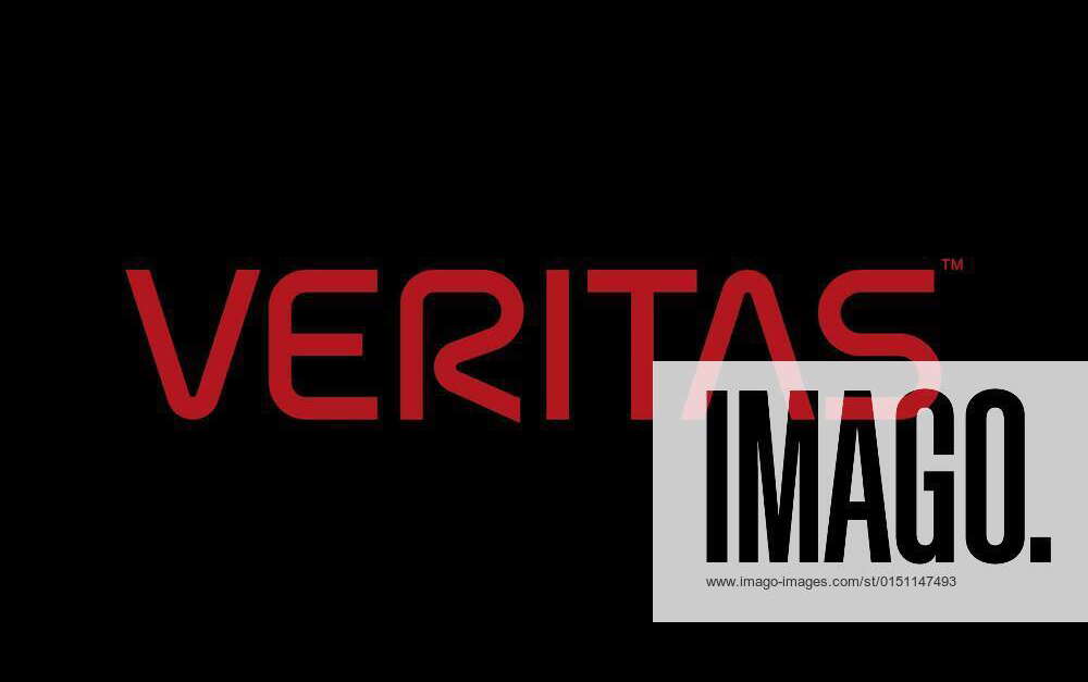 Veritas Technologies, black background, logo, brand name