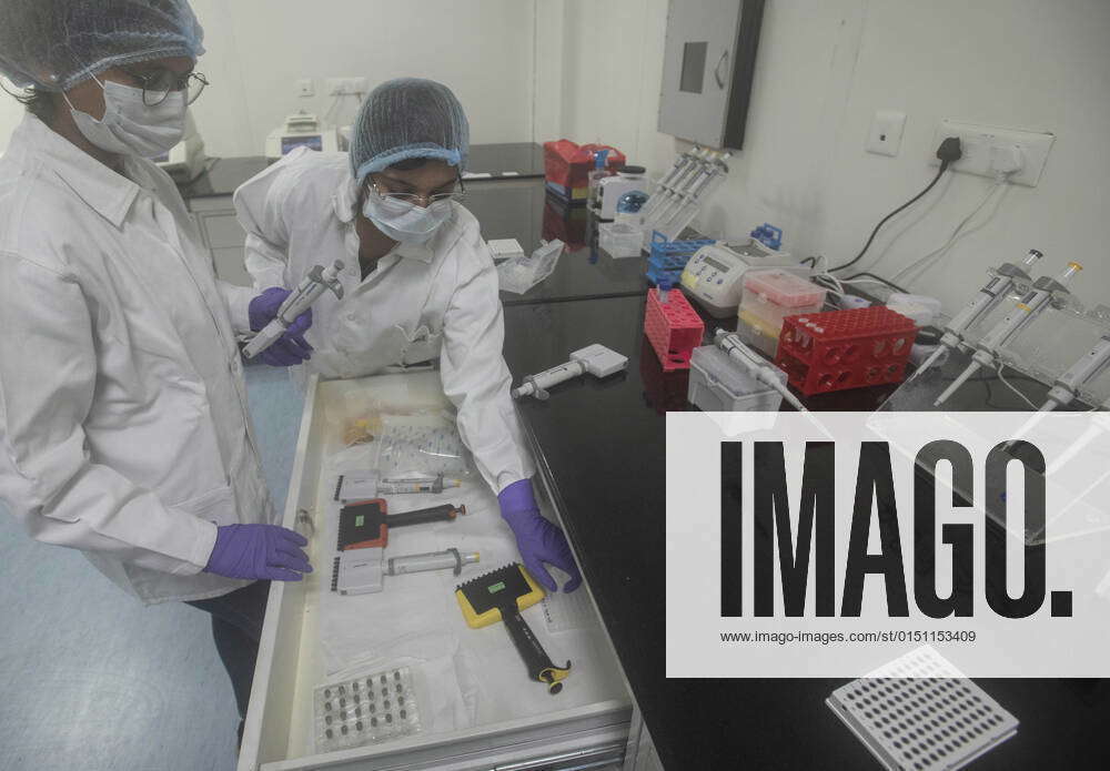 PUNE, INDIA - FEBRUARY 16: Project assistants Unnatti Bhalerao (Back ...