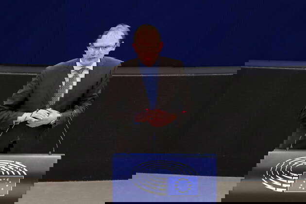 Bert Jan Ruissen m Plenary Hall of the European Parliament Strasbourg