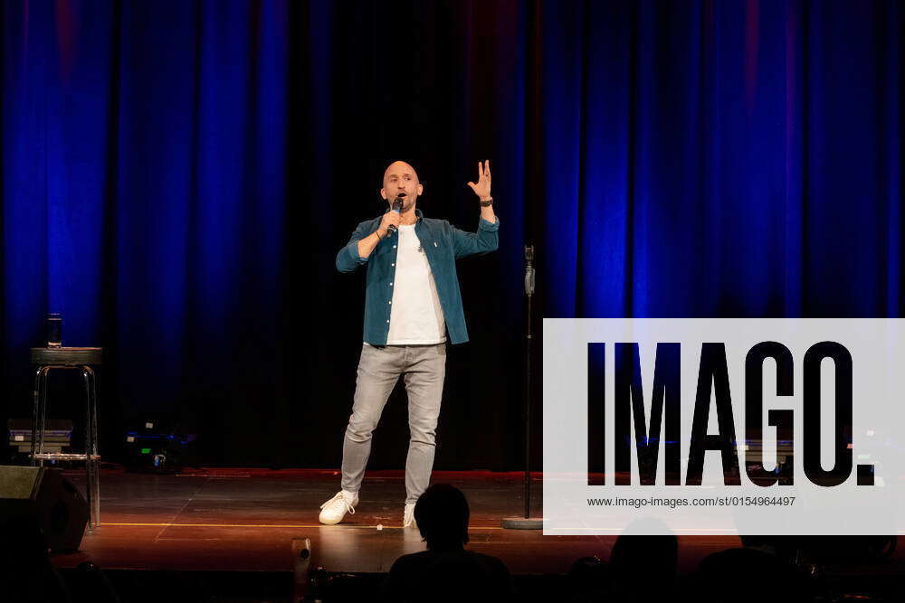 The stand up comedian and author Markus Barth with his new program Im out at the live performance