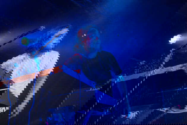 PVA Oslo, Norway. 10th, April 2022. The English band PVA performs a ...