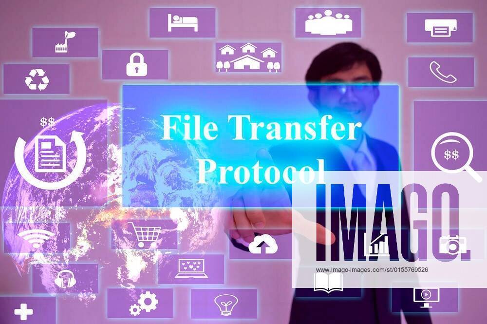 FTP Meaning Of File Transfer Protocol Business Concept image Element