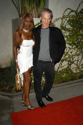 Bill Maher and Coco Johnson at the Flaunt Magazine Summer Reign Party ...