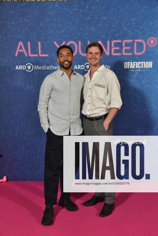 Actors Benito Bause and Frederic Brossier , l r, arrive for the ...