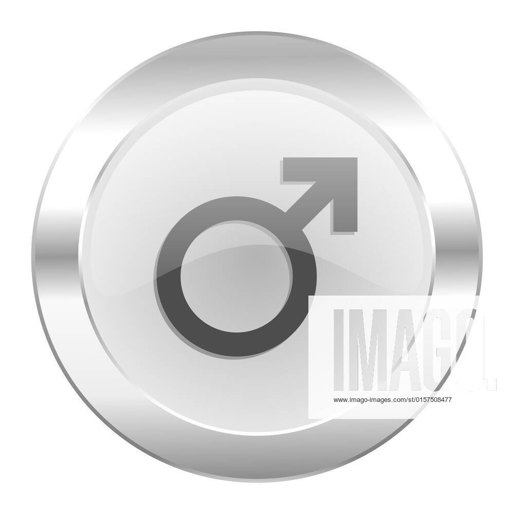 Male Chrome Web Icon Isolated 15050266 Male Icon Icon Male Gender