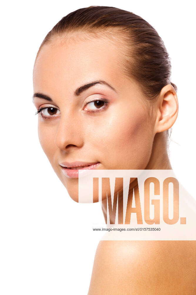 Skin And Beauty Care Young Beautiful Female Isolated Model Released